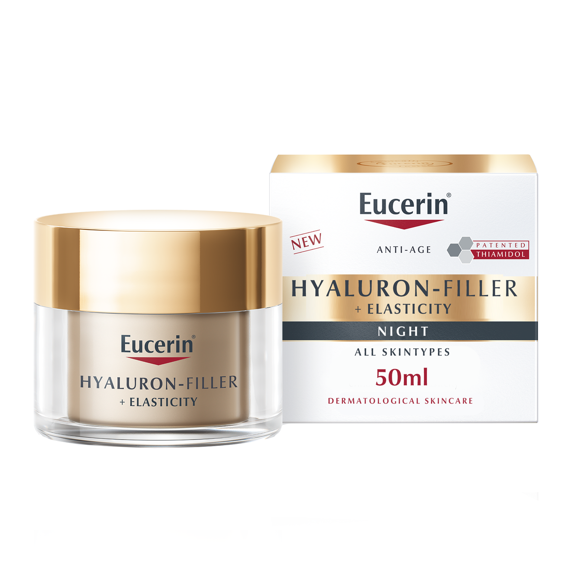 Eucerin Hyaluron Filler + Elasticity Anti-Age Face Night Cream, 50ml | Shop Today. Get it ...