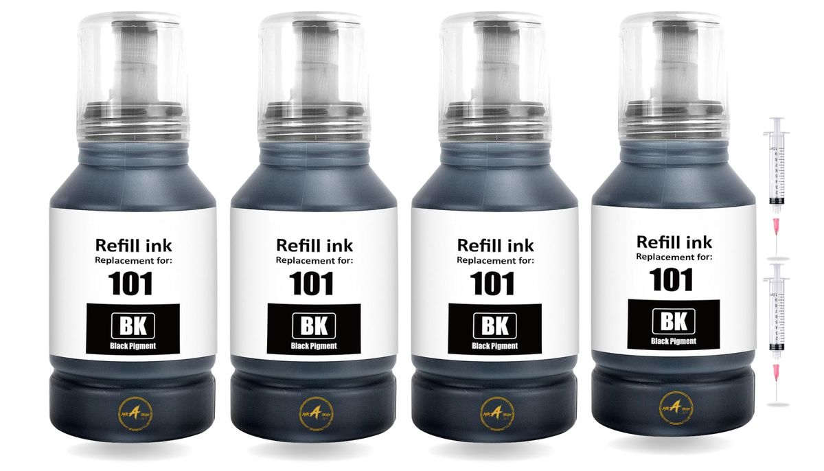 MR A TECH Ink Bottle Compatible with Epson Ink EcoTank Black Ink 101 ...