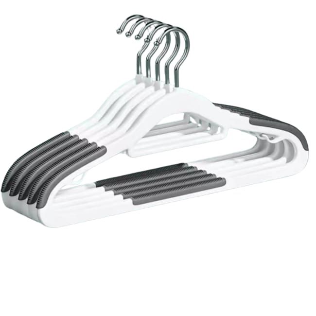 Anti-slip, Non-marking ABS Plastic Clothes Hangers Pack of 10. | Shop ...