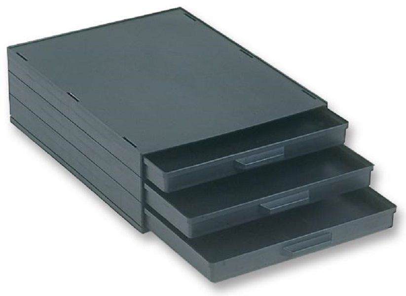 Licefa (A1-4/3 ESD) Storage Cabinet, 3 Drawer, without Inserts, Plastic ...