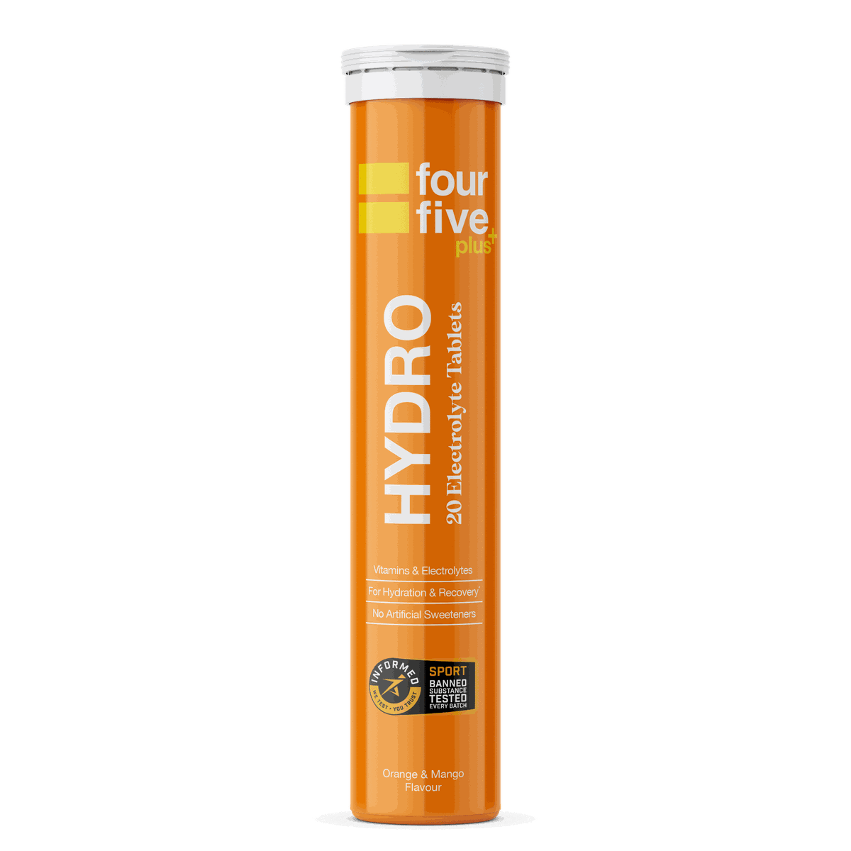Fourfive Hydrate X20 Tablets Orange Mango Low Calorie Vitamin