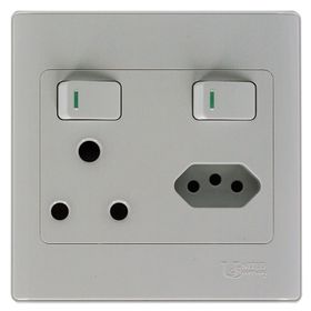 United Electrical Double Switch Socket With Euro PVC 4X4 | Shop Today ...