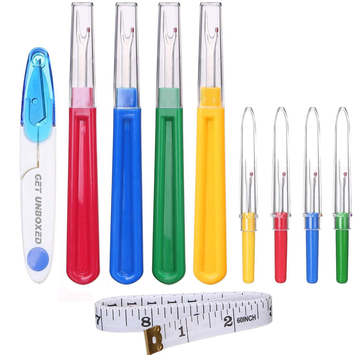 GET UNBOXED Seam Sewing Ripper Set Thread Remover Kit DIY Sewing Tool ...