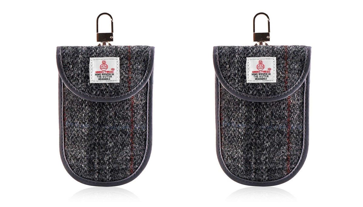 2 Pack Wool Car Key Signal Blocker Faraday Fob Protector Case RF-125 ...