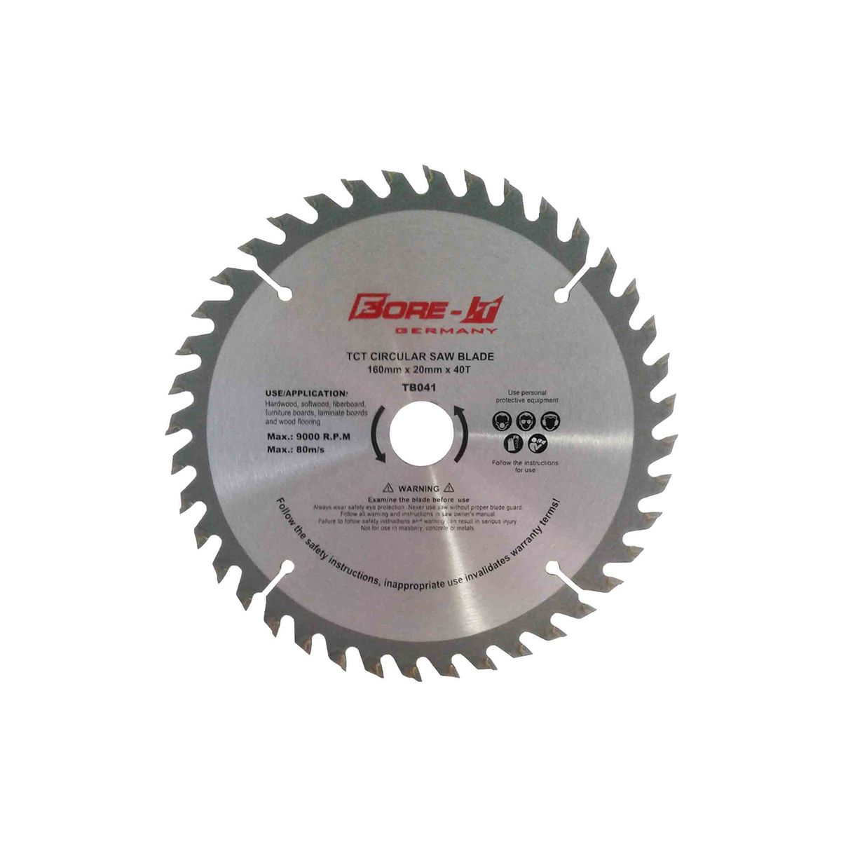 Bore-it - Circular Saw Blade - 160mm X 40t X 20/16b - 4 Pack | Shop ...