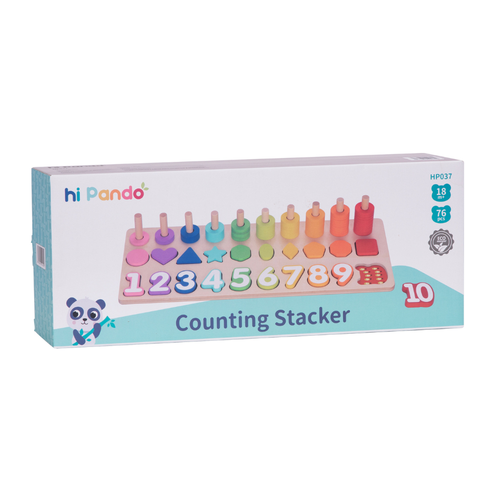 hi Pando - Wooden Counting Stacker Toy for Kids | Shop Today. Get it ...