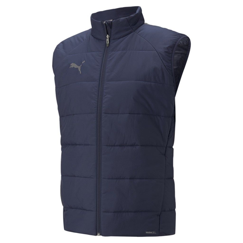 Puma Men's teamLIGA Vest Jacket Football Track Jackets - Blue | Shop ...