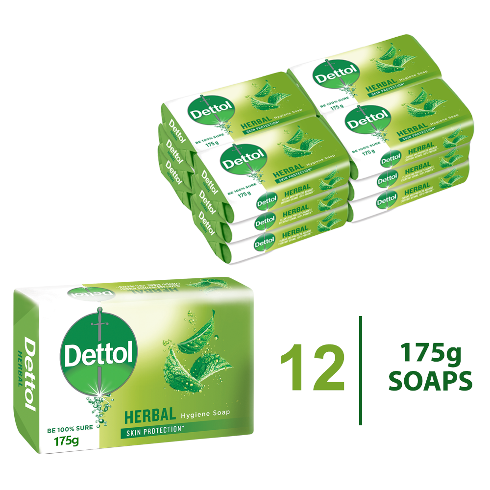 Dettol 12x175g, Hygiene Bay Soap, Hand & Body, Herbal | Shop Today. Get ...