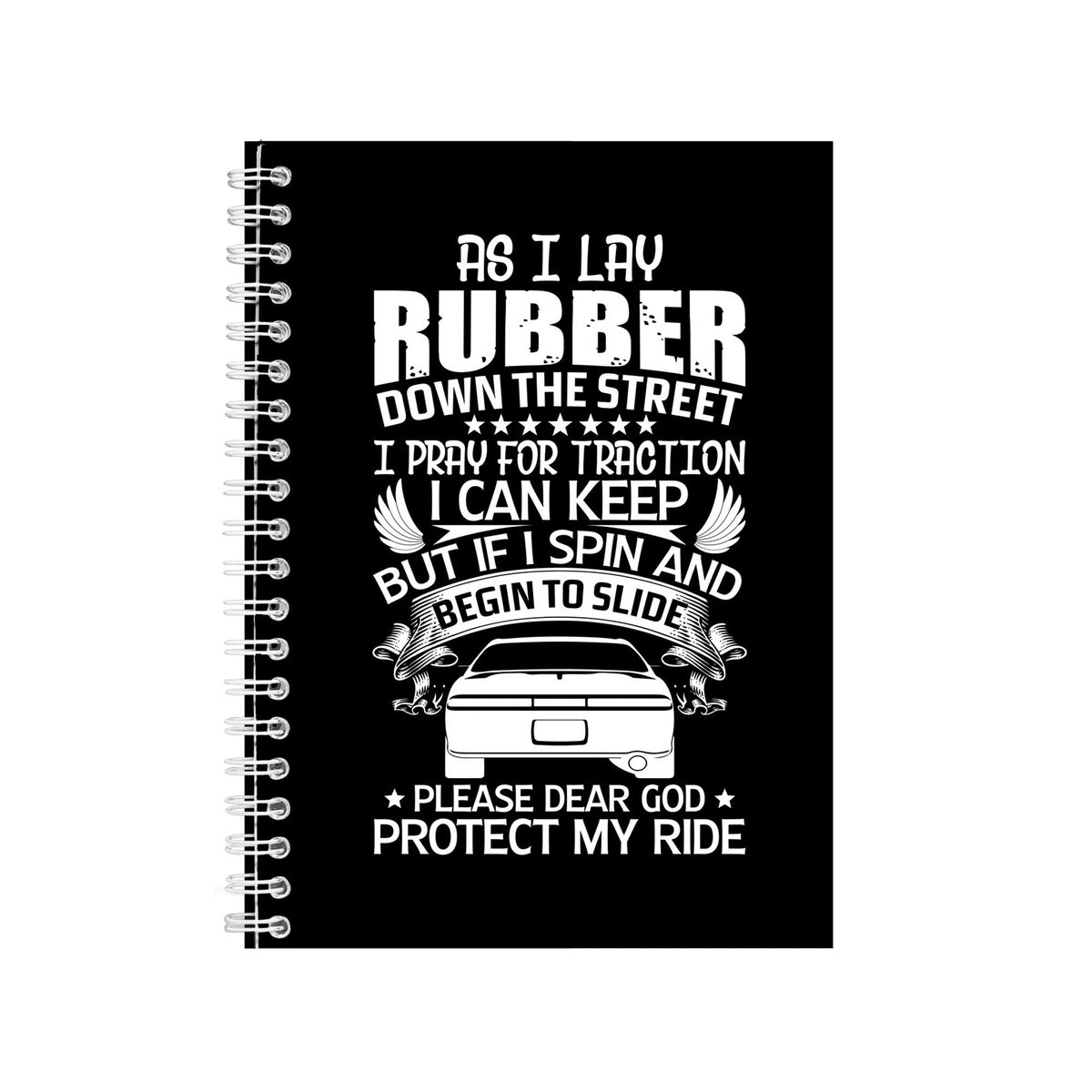 As I Lay Rubber Notebook Car Gift Idea A5 Notepad 125 | Shop Today. Get ...