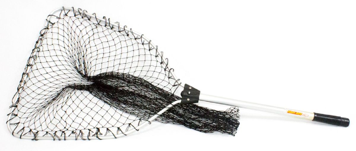 FishX Compact Alluminium Fishing Landing Net with Slide In / Out Handle ...