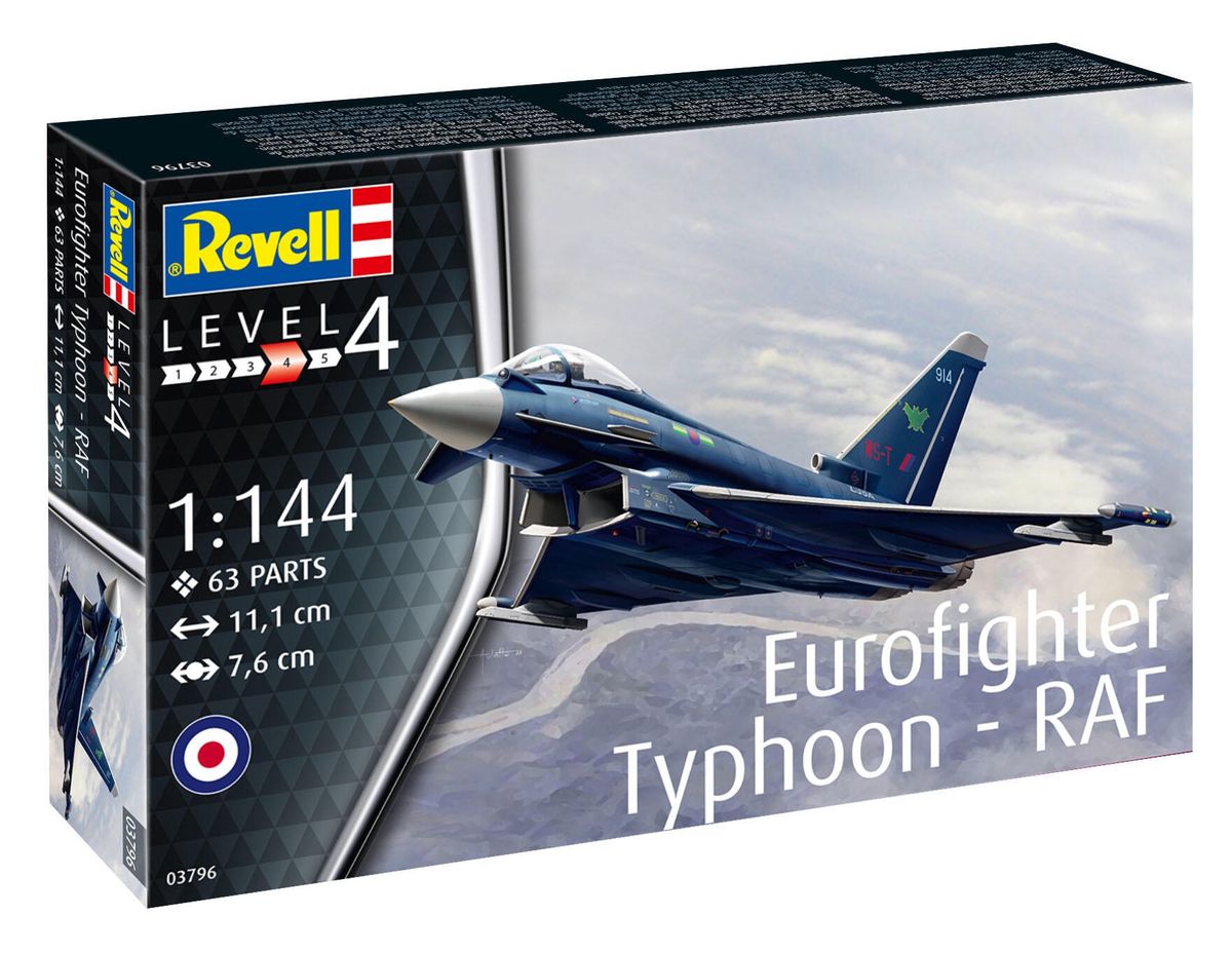 Revell 1/144 Eurofighter Typhoon - RAF Plane Plastic Model Kit | Shop ...