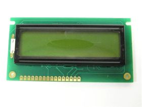 16 Char - LCD Module with Led Backlight and Yellow-Blue Background ...
