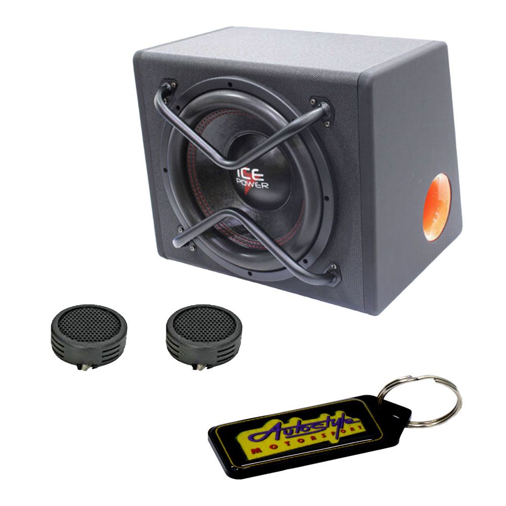 Ice Power 12" 5000w Subwoofer & Enclosure Kit & Evo Tweeters & Key ...