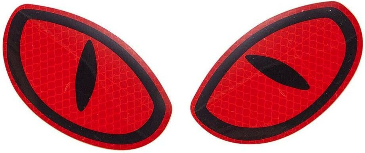 Red Snake Eye Reflector Car stickers 2 Piece | Shop Today. Get it ...