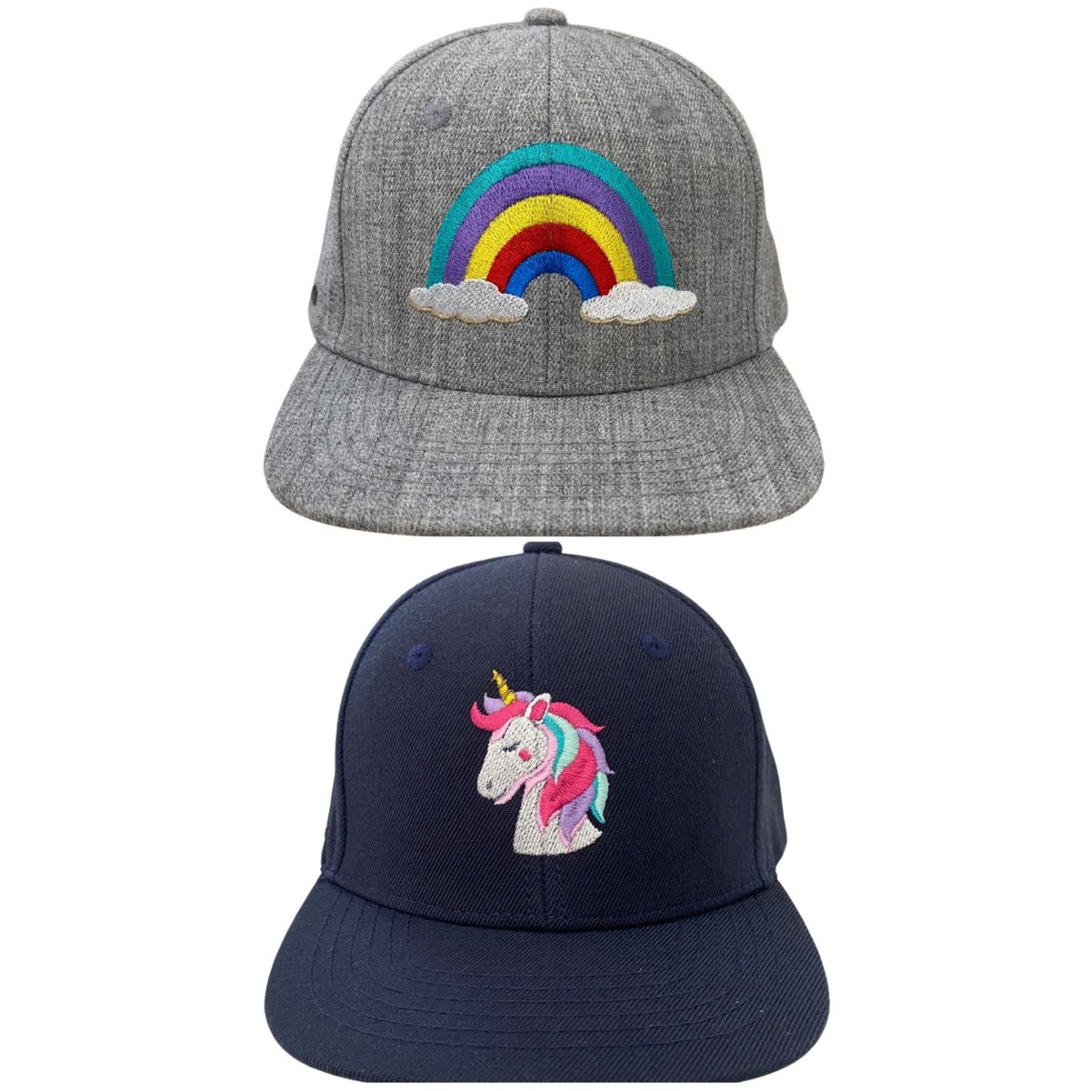 Classic kids character caps 2 Pack - Rainbow and Unicorns | Shop Today ...
