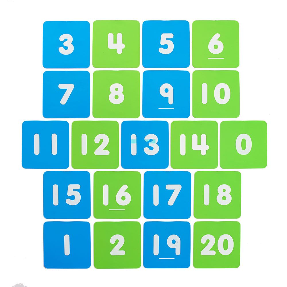 EDX Education - Number Pads 0-20: Jumbo Numbered Spot Markers | Shop ...