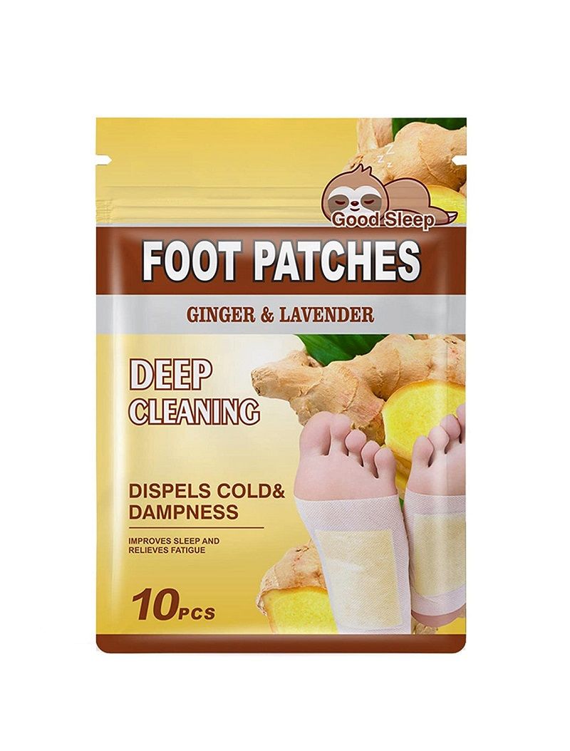 10pcs Deep Adhesive Cleansing Ginger & Lavender Foot Patch | Shop Today ...