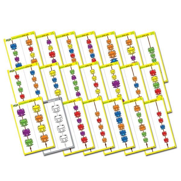 Teachers First Choice - Fab Frogs Activity Cards Lacing Patterns ...