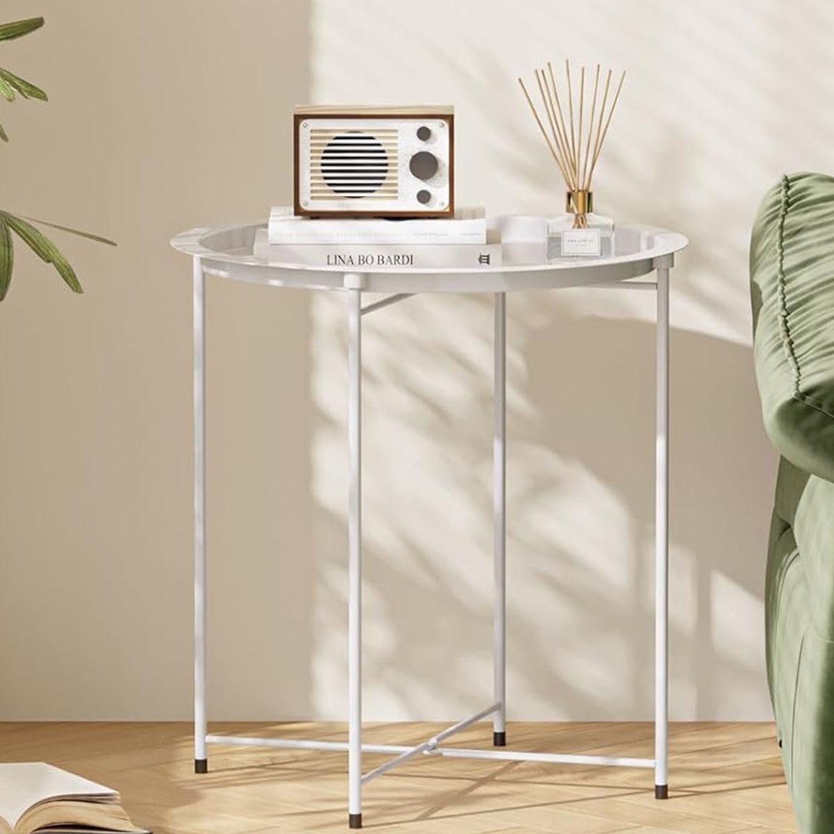 Side Table End Table Folding Table Nightstand Portable Coffee Table ... Side Table End Table Folding Table Nightstand Portable Coffee Table ...
