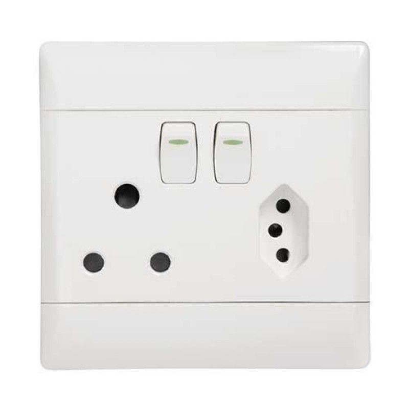 Cbi Euro Vertical Switch Plug - 4 x 4 - White - 2 Pack | Shop Today ...