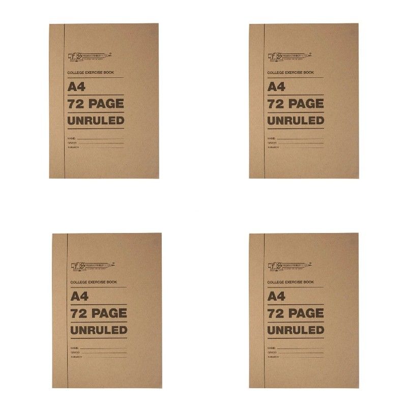 4 Pcs College Exercise Book 72 Pages | Shop Today. Get it Tomorrow ...