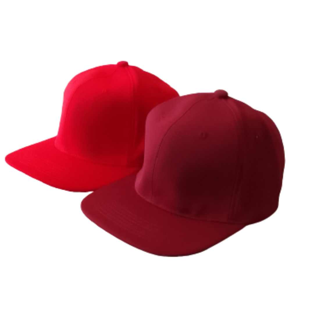 Baseball Cap 6 Panel Flat Peak - Red and Maroon Caps | Shop Today. Get ...