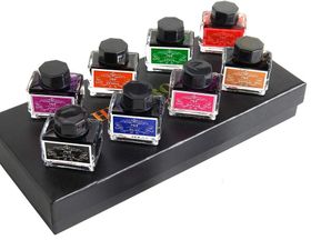 Complete 8-Colour Calligraphy Ink Set Fountain Pen & Dip Pen 15ml Each ...