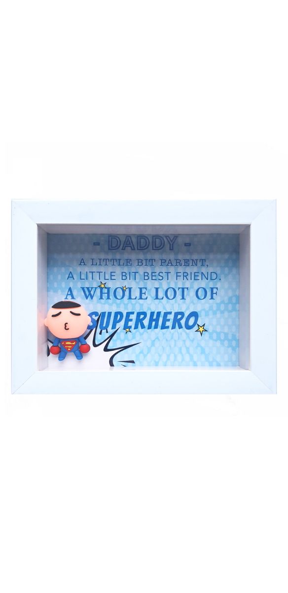 Daddy is a Superhero - Superman Themed Fathers Day Shadow Box Gift ...