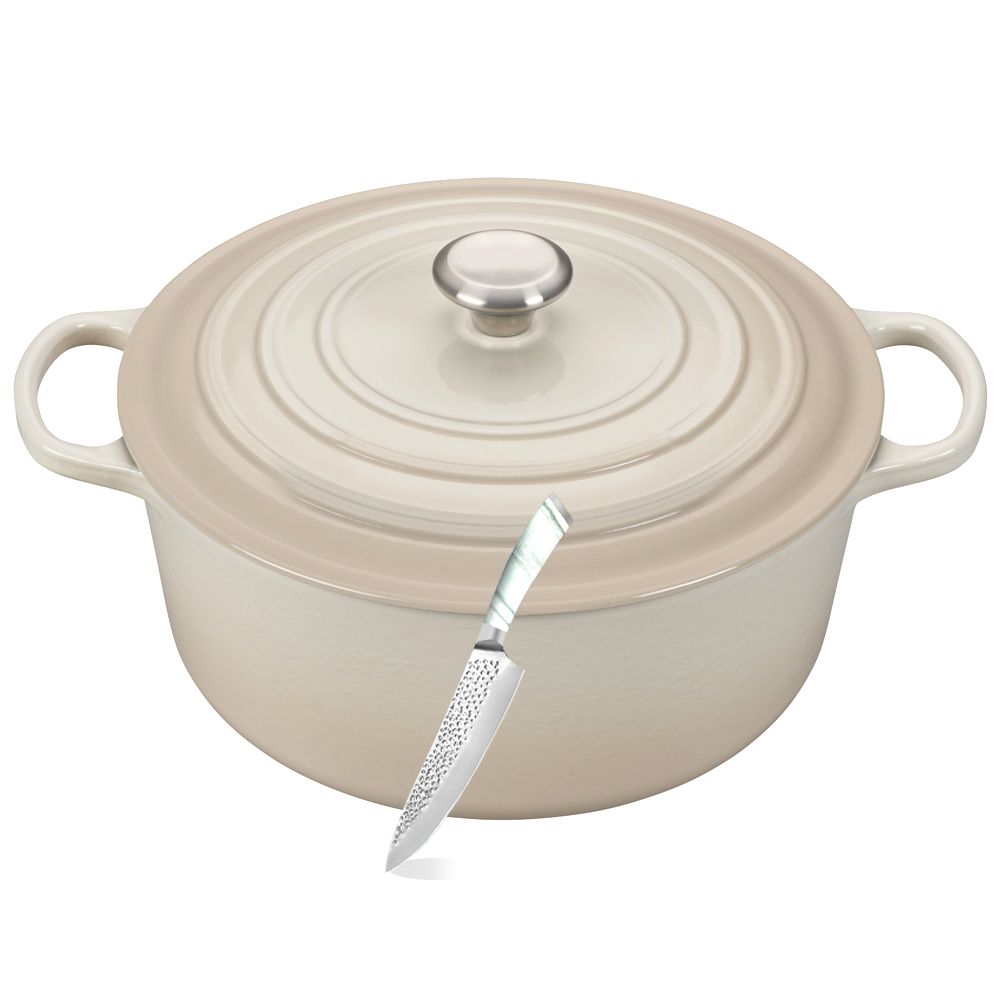 24cm Large - Hot Selling Cast Iron Casserole Pots with Utility Knife ...