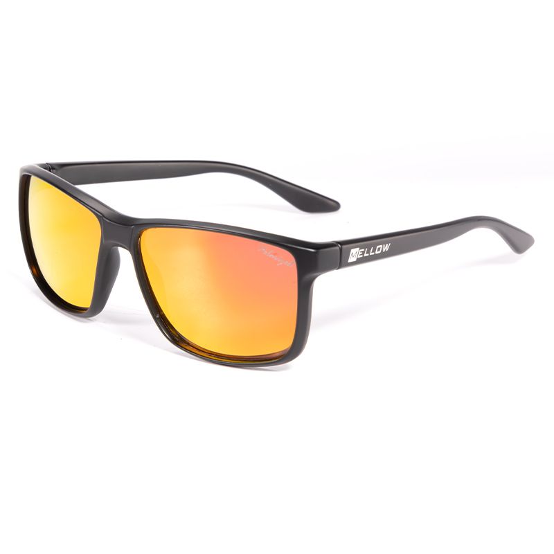 Mellow Floating Sunglasses - Polarized Scratch Resist Matt Black & Red ...