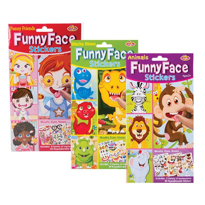 Stickers Funny Face Animals (3 Pack) | Shop Today. Get it Tomorrow ...