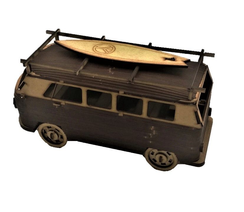 VW Microbus Van 3D Puzzle Wooden 3D Model | Shop Today. Get it Tomorrow ...