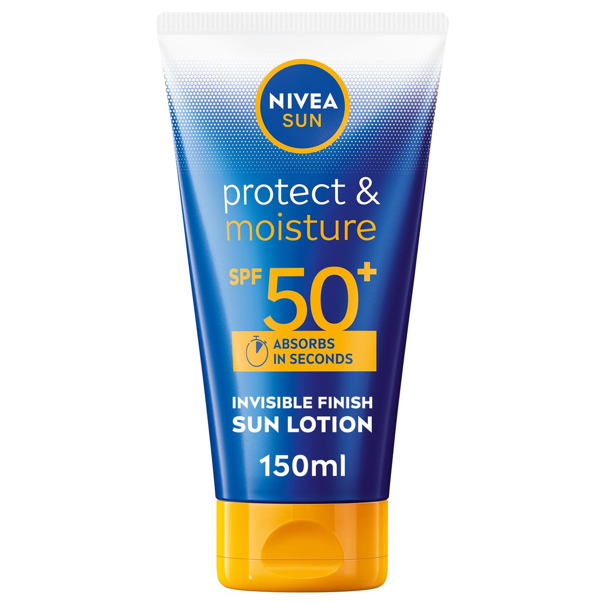 NIVEA Protect and Moisture Invisible Finish SPF 50+ Sun Lotion 150 ml ...