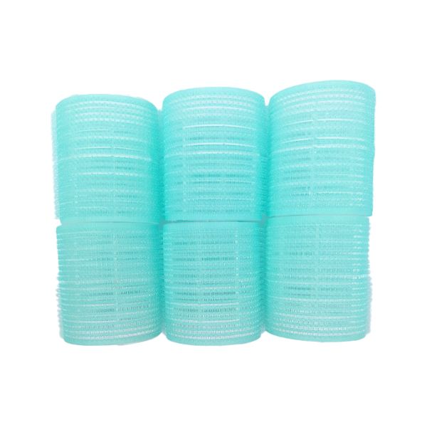 Hook and Loop Rollers 56mm - Turquoise - Pack of 6 | Shop Today. Get it ...