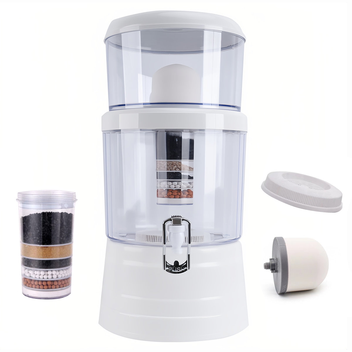 4PCS Water Filter Household Water Purifier Dispenser Straight Drink ...