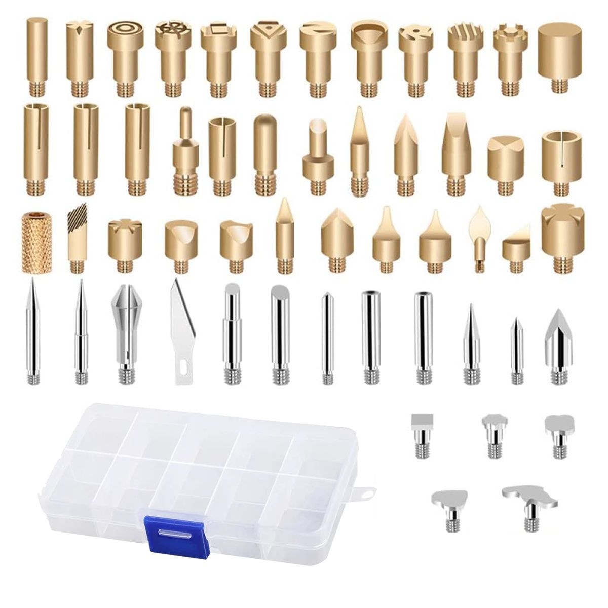 53-Piece Pyrography Accessories Set, Heat Transfer And Engraving Tool ...