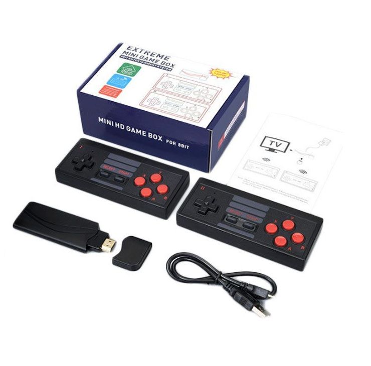 628 games EXTREME RETRO mini console with (2 wireless controllers ...