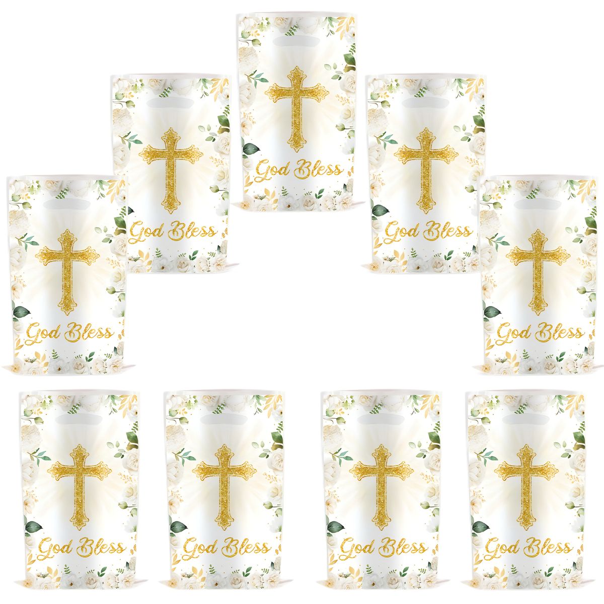 30 Pcs Holy Blessing Gift Bags with Cross Design Perfect for Church ...