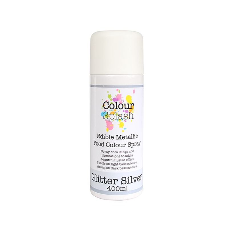 Colour Splash Edible Food Colour Icing Spray Sparkle Decoration 400ml ...