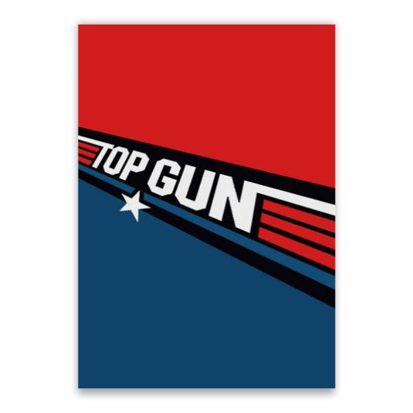Top Gun Red And Blue Poster - A1 | Shop Today. Get it Tomorrow ...