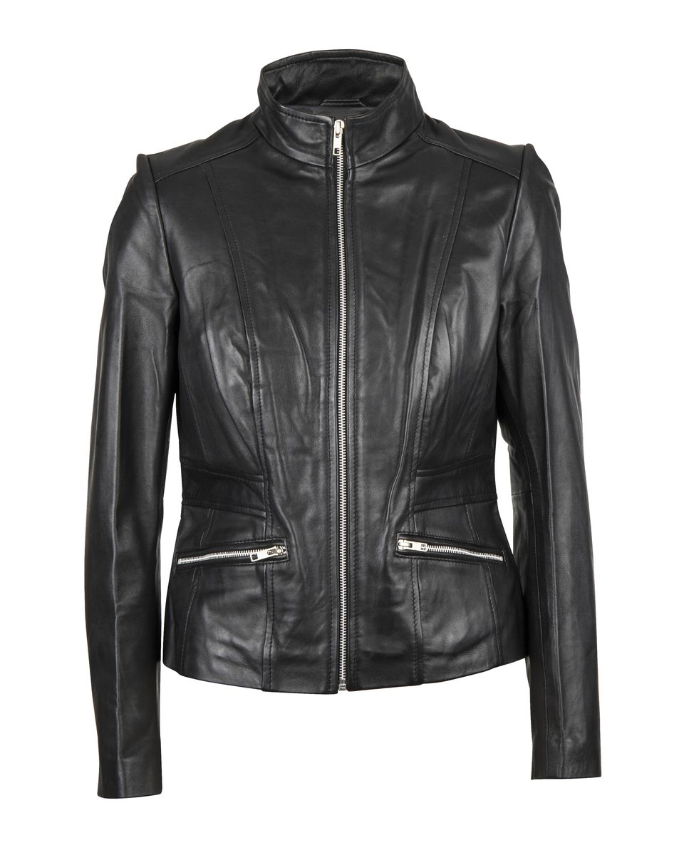 Women's Trinity Black 100% Nappa Leather Jacket | Shop Today. Get it ...