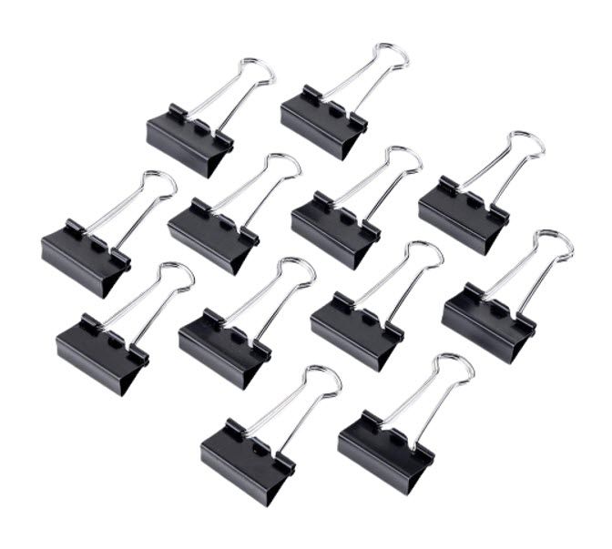 Deli 38563 Clasic Binder Clips 32 mm Pack Of 12 | Shop Today. Get it ...