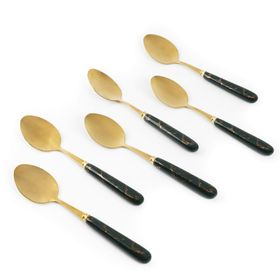 Classy 6pcs Black And Gold Tea Spoon Set | Shop Today. Get it Tomorrow ...