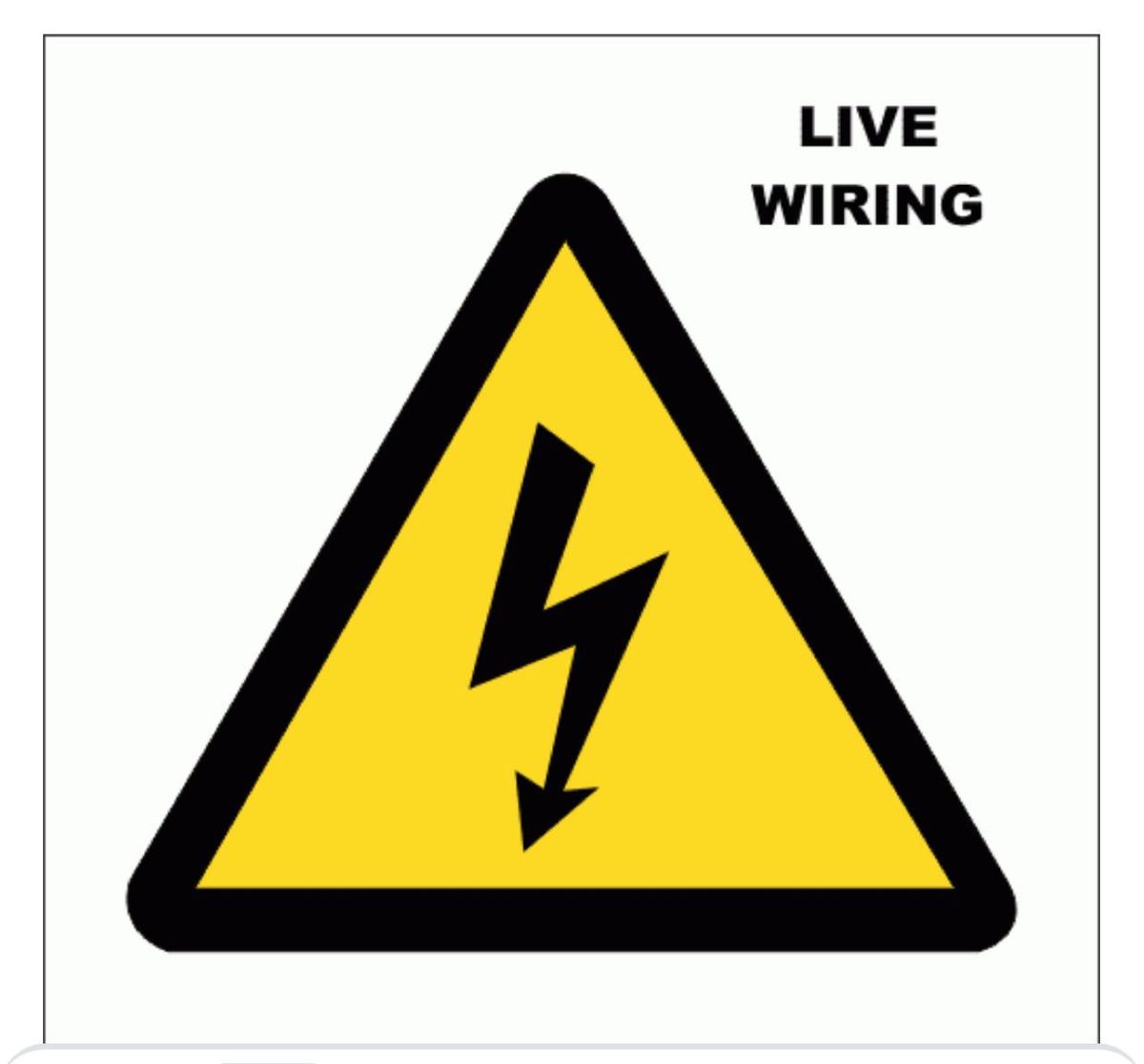 Live wiring sign 19x19cm-2 Pack | Shop Today. Get it Tomorrow ...