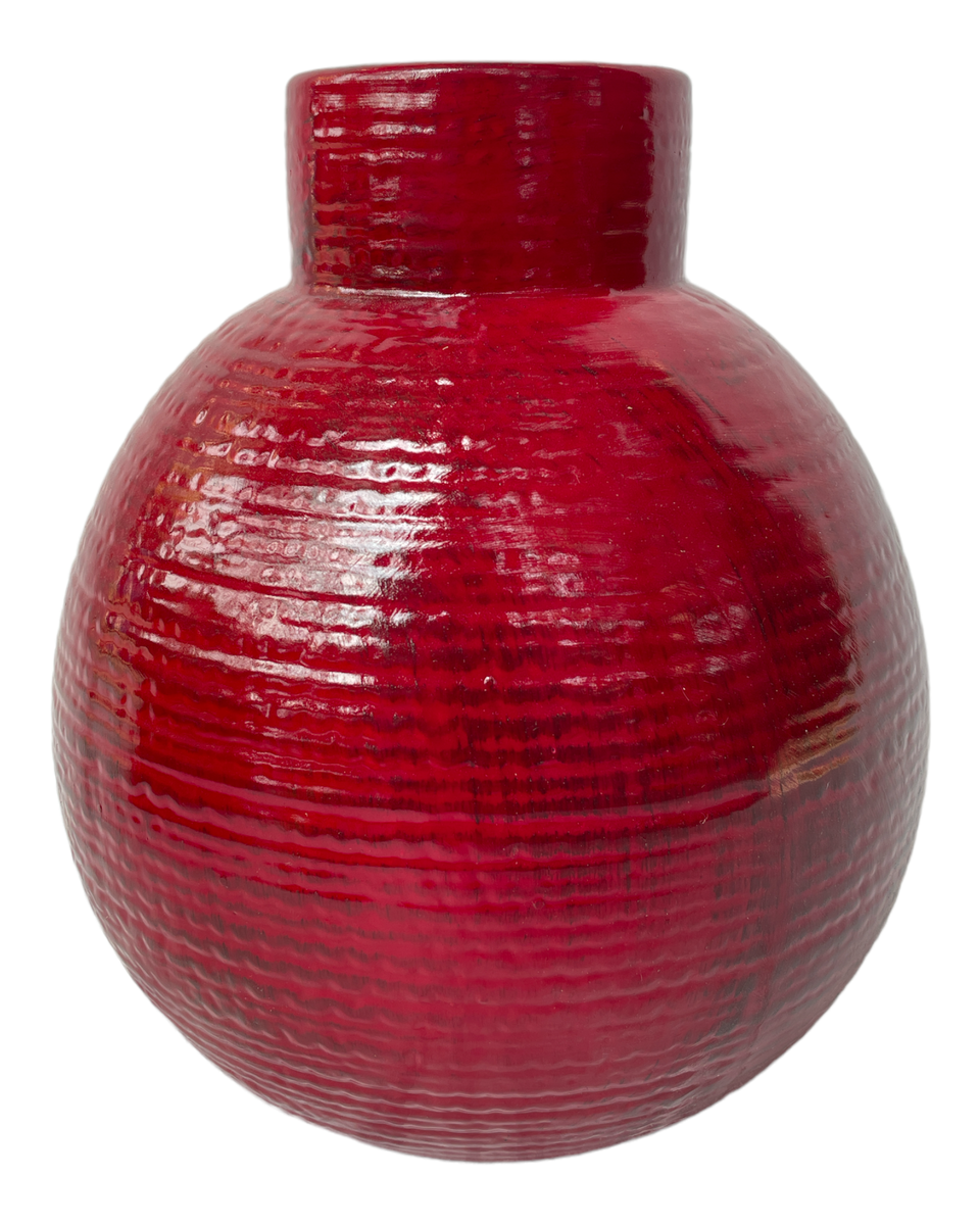 Ceramic - Textured Vase - Décor Essentials Red | Shop Today. Get it ...