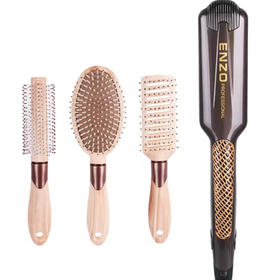 ENZO 4-in-1 Titanium Hair Straightener with 3 Brushes | Shop Today. Get ...
