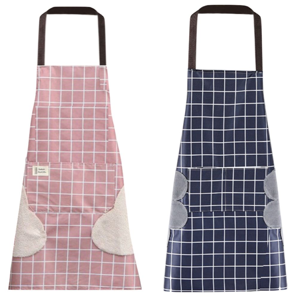 Kitchen Adjustable Water Resistant Apron With Waist Hand Wipers Set Of ...