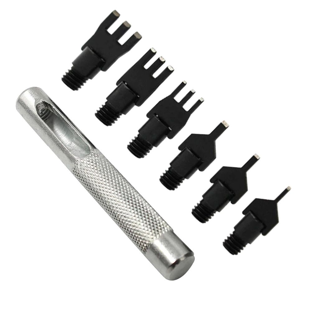7 Pieces/Set Leathercraft Belt Punching Tool Flat Hole Puncher for DIY ...