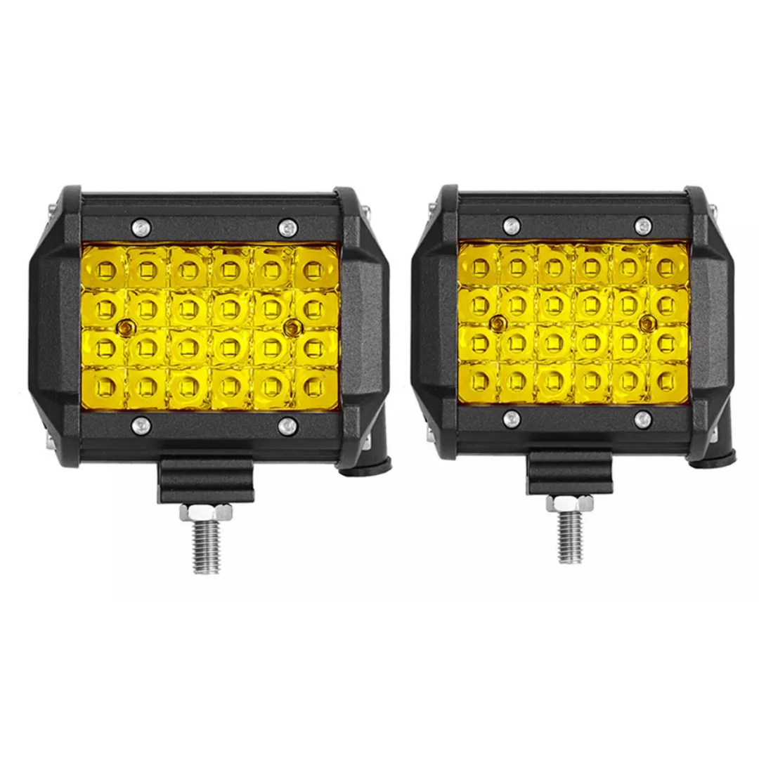 Yellow Lens 4-Inch LED Bar Light Set 72W | Shop Today. Get it Tomorrow ...
