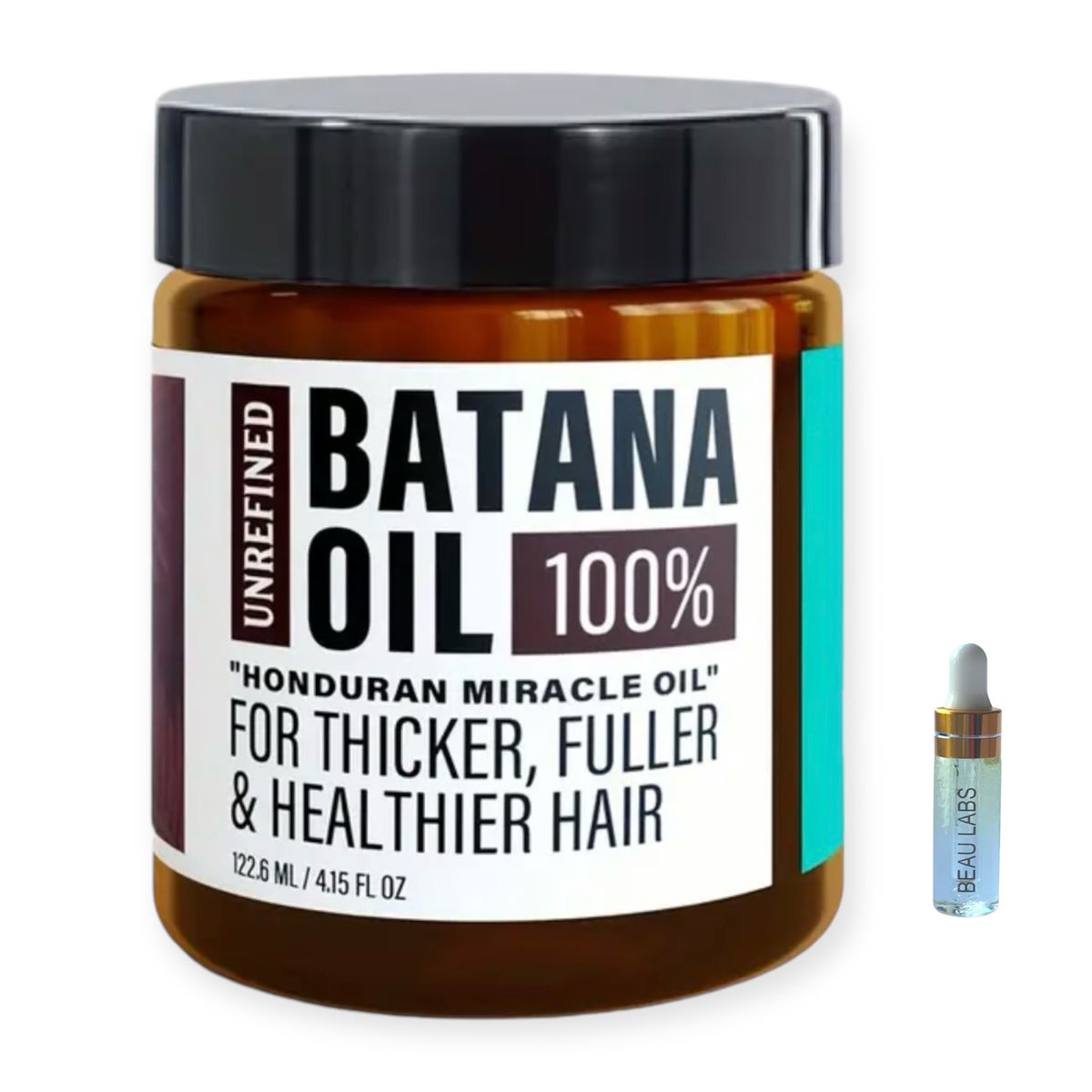 UNREFINED Pure Batana Hair Oil Butter + Mini Beau labs Hair Serum ...